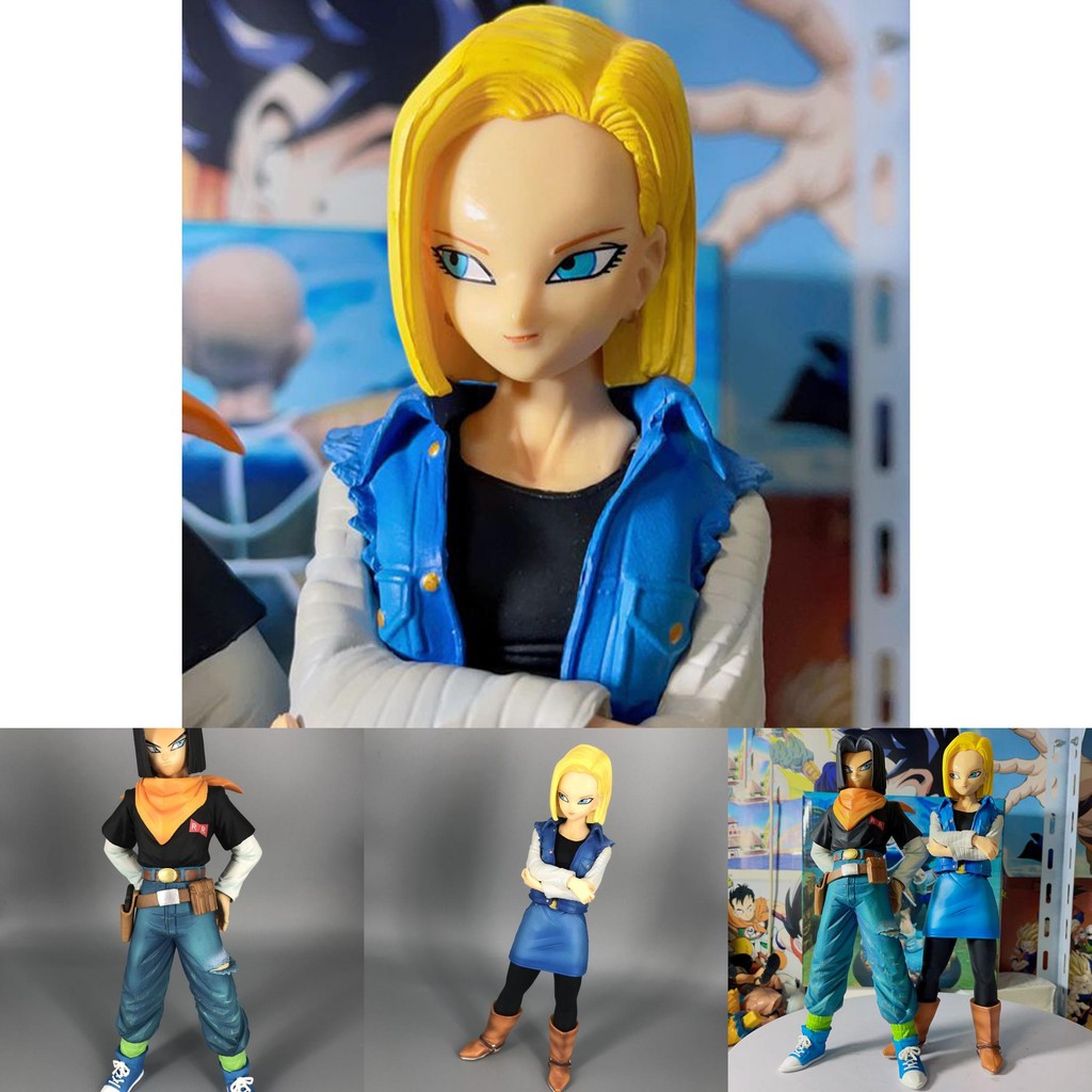 High Dragon Quality Ball One Prize Android 17 And Android 18 Pvc ...