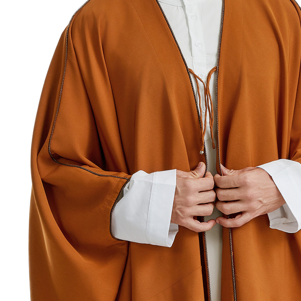 Muslim Solid Color In Stock Men'S Thobe Thawb Caftan Long Robe Arab ...