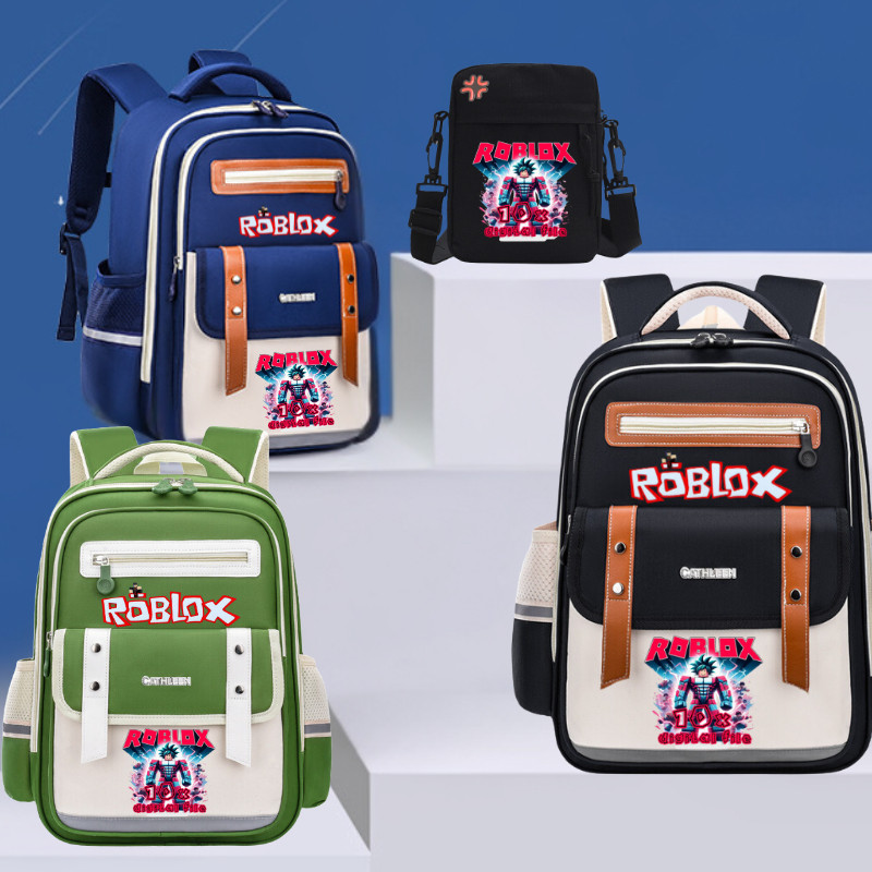 In stock)Roblox primary ergonomic cartoon school bag beg sekolah budak ...