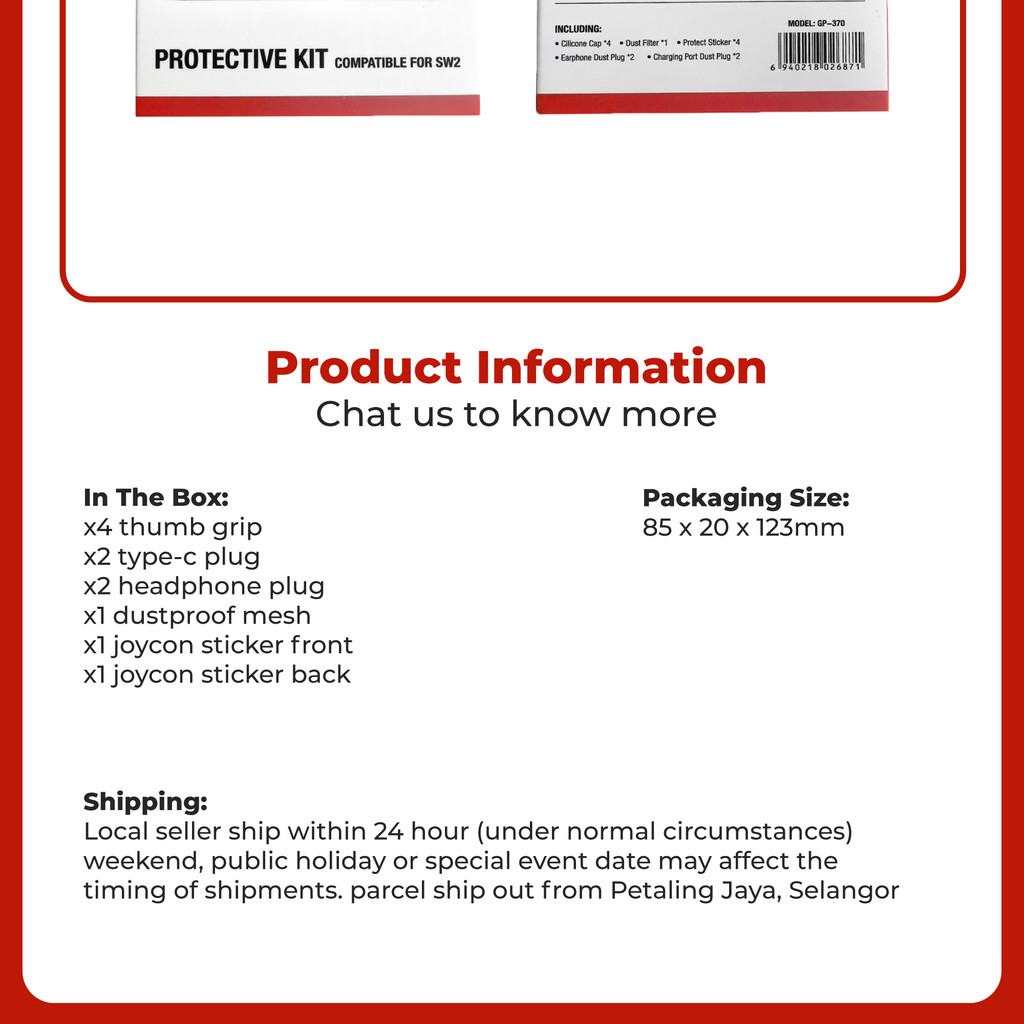 PGTECH Dustproof Plug Kit for Nintendo Switch 2 USB Cover + Thumb Grip + Mesh Filter GP-370 ...