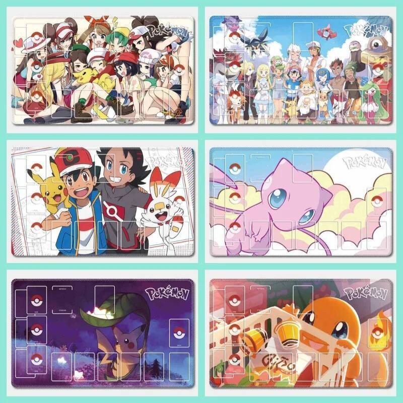 2025 Anime Game Peripheral Pokemon Battle Card Pad PTCG Charmander Home ...
