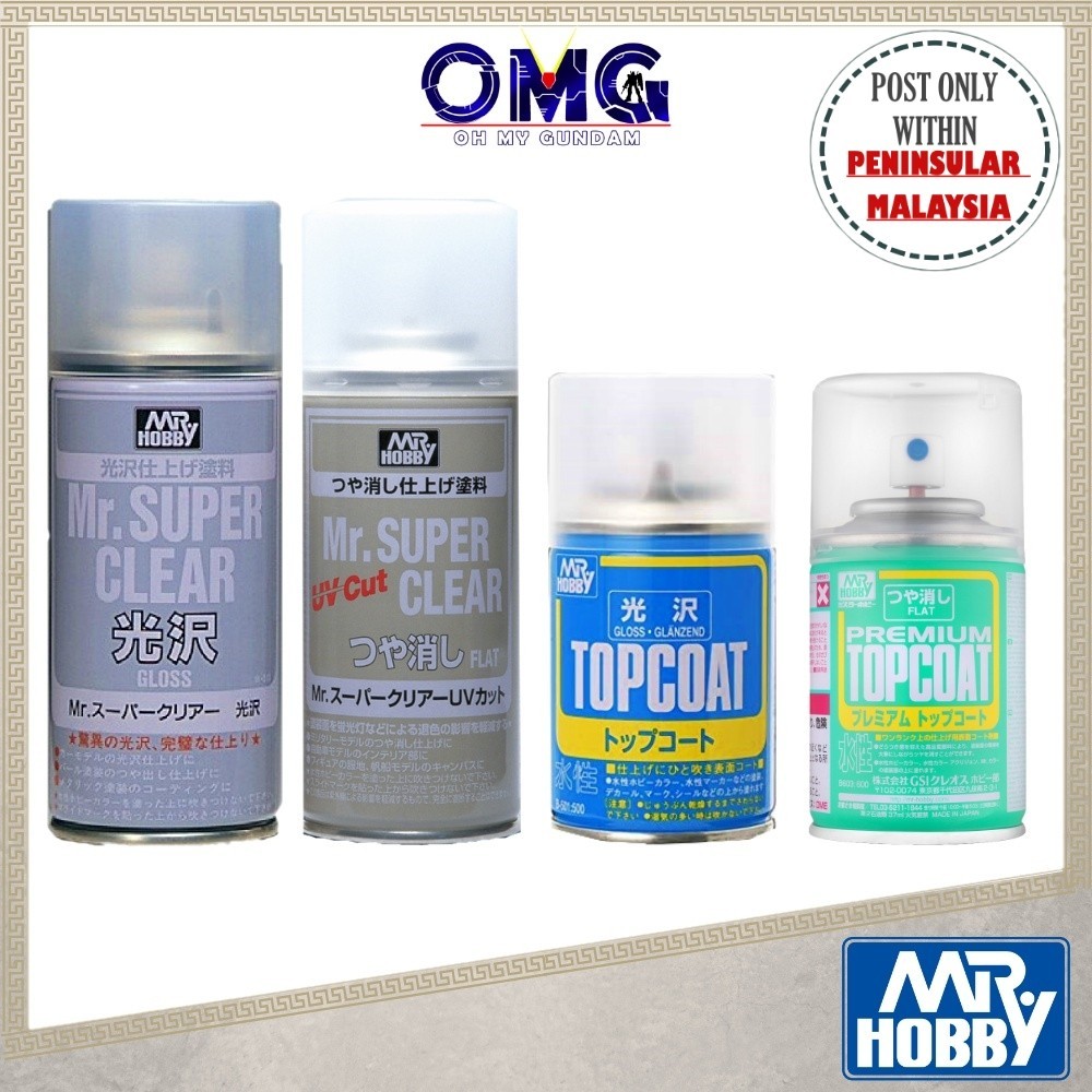 Mr Hobby Mr. Super Top coat Clear Flat Matt Gloss Semi-Gloss OMG Gundam ...