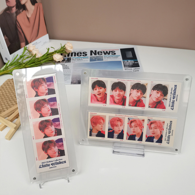 Kpop Idol Photo Display Stand Acrylic Picture Frame Card Brick Poster ...