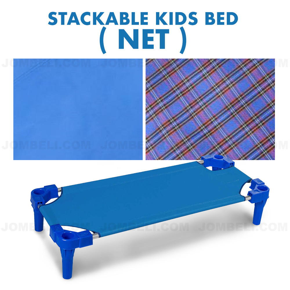 STACKABLE KIDS BED (NET ONLY) Sarung Katil Kindergarten Stackable Bed ...