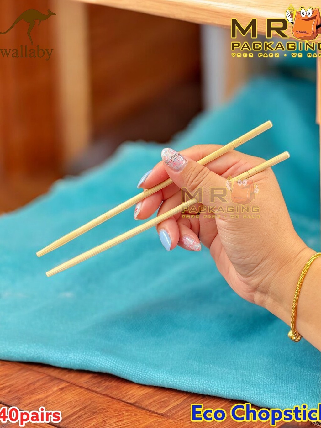 Bamboo Chopstick [ 40pairs ] Hygienic Economy Chopstick - Disposable ...