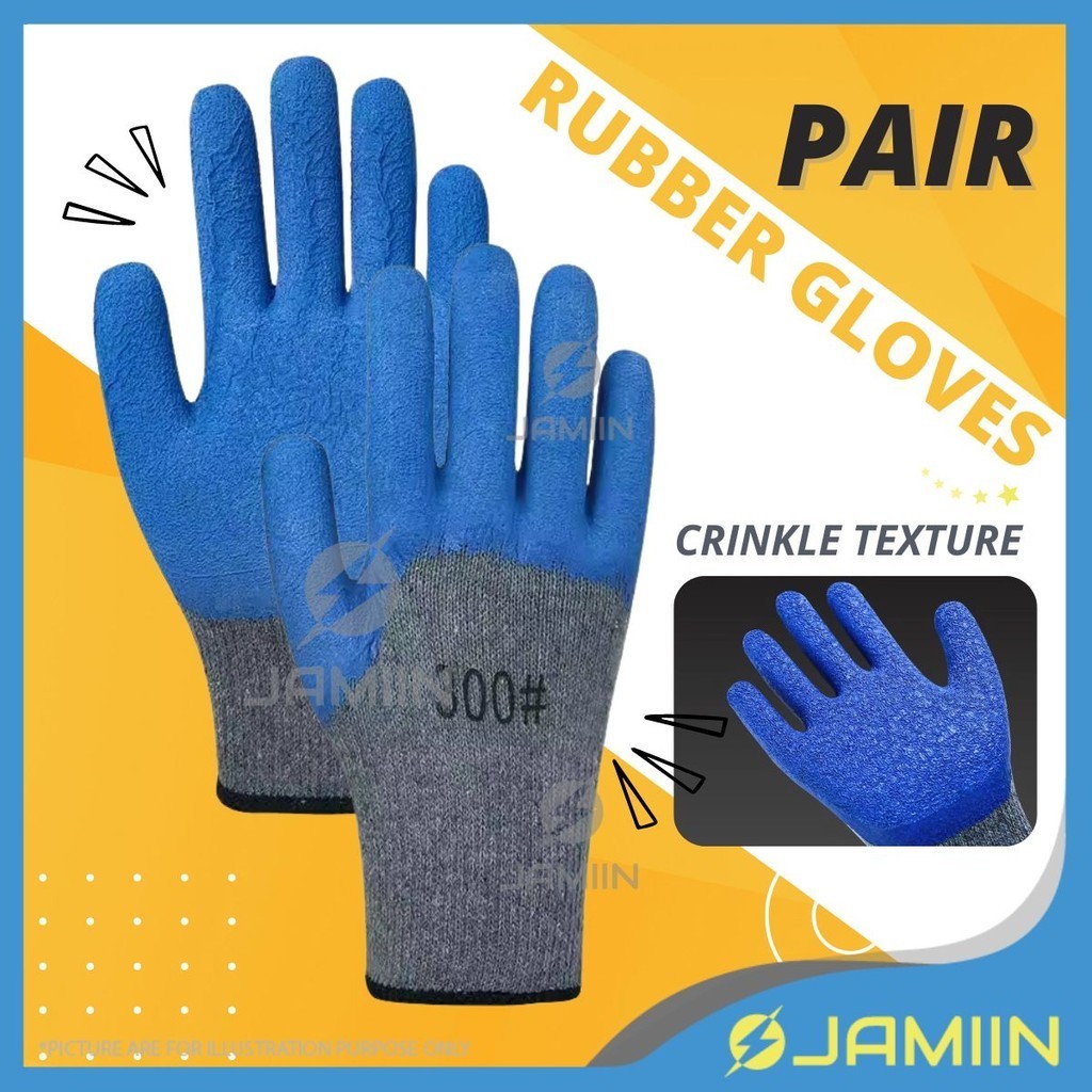 Rubber Coated Gloves Electrical Handgloves Half Rubber Glove Scaffolder ...