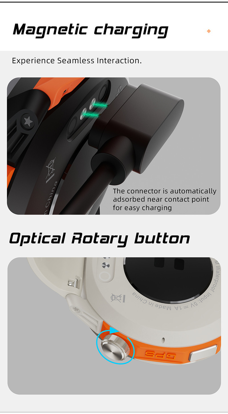 NORTH EDGE X-TREK 2 GPS Track routs Sports Smart Watch 1.43 Amoled ...