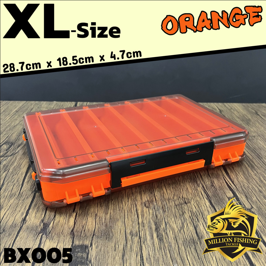 【BX005】𝐅𝐢𝐬𝐡𝐢𝐧𝐠 𝐓𝐚𝐜𝐤𝐥𝐞 𝐁𝐎𝐗 Double Side Open Lures Box Kotak Gewang Pancing Kotak Mancing 钓鱼用具盒子 ...