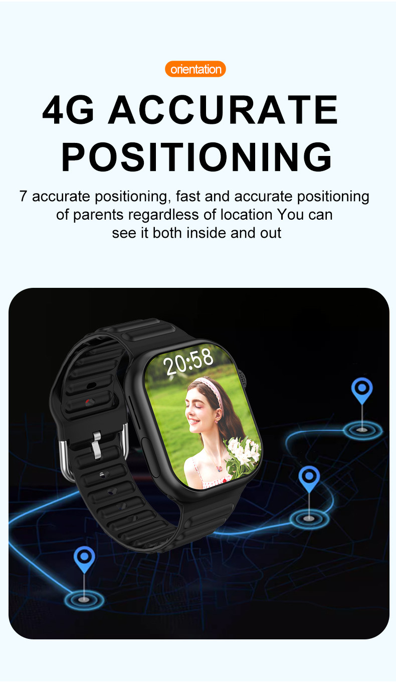 4G Android Smart Watch With SIM Card And WiFi B29 Cellular Version ...