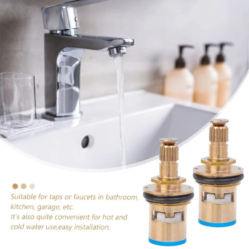 New Universal Tap Valves Brass Replacement Tap Valves Manual Switch ...