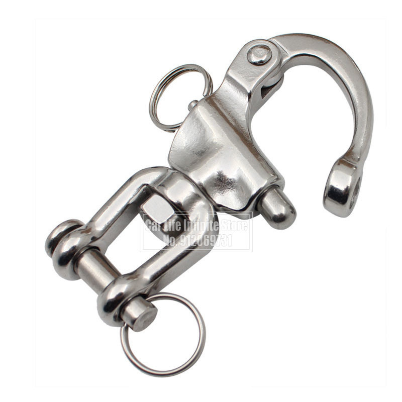 70/87/128mm Stainles Steel Swivel Snap Shackle Quick Connect Shackle ...