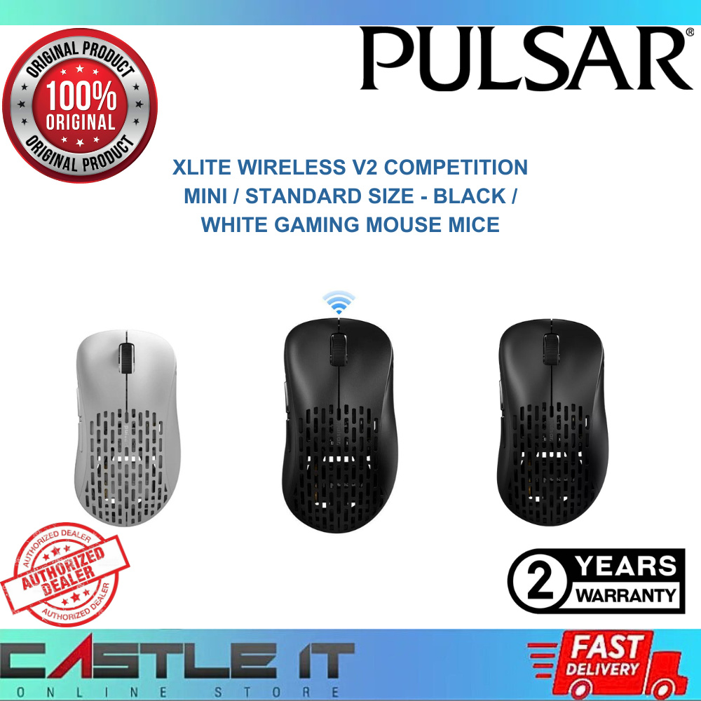 Pulsar XLITE WIRELESS V2 Competition Mini / Standard Size - BLACK ...