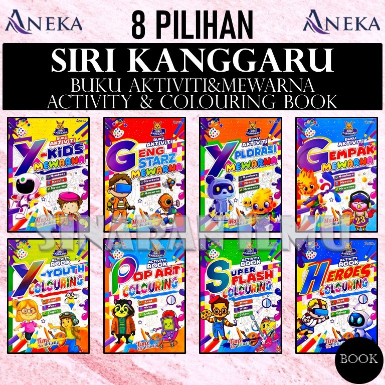 (SI)SIRI KANGGARU BUKU AKTIVITI & MEWARNA KANAK-KANAK | SIRI KANGGARU ...