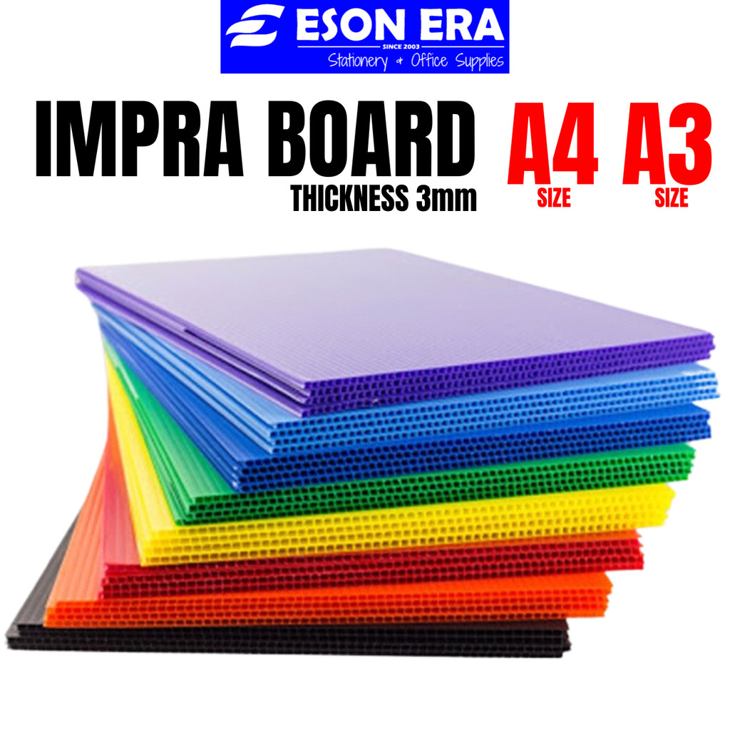 Impra Board 3mm A4 / A3 Size Corrugated Board Straw Board | Shopee Malaysia