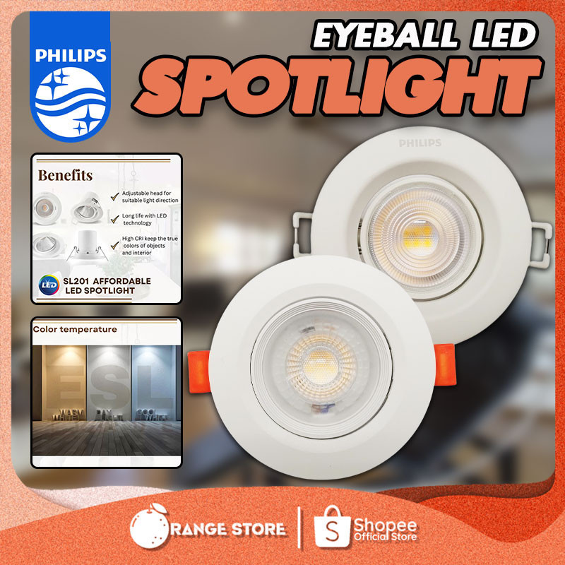 PHILIPS LED Spotlight 7W 4W 5.5W Lampu Siling Led Light Ceiling ...