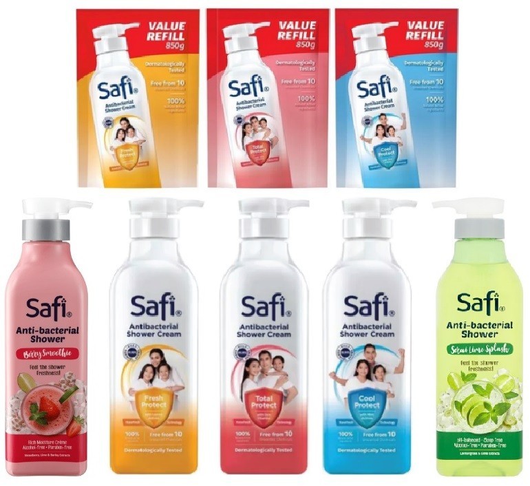 Safi Antibacterial Shower Cream 1kg / 850g / 975g | Shopee Malaysia