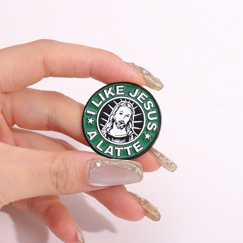 Cartoon Jesus Christ Brooch Pins Metal Brooches Jesus Cross Brooch ...