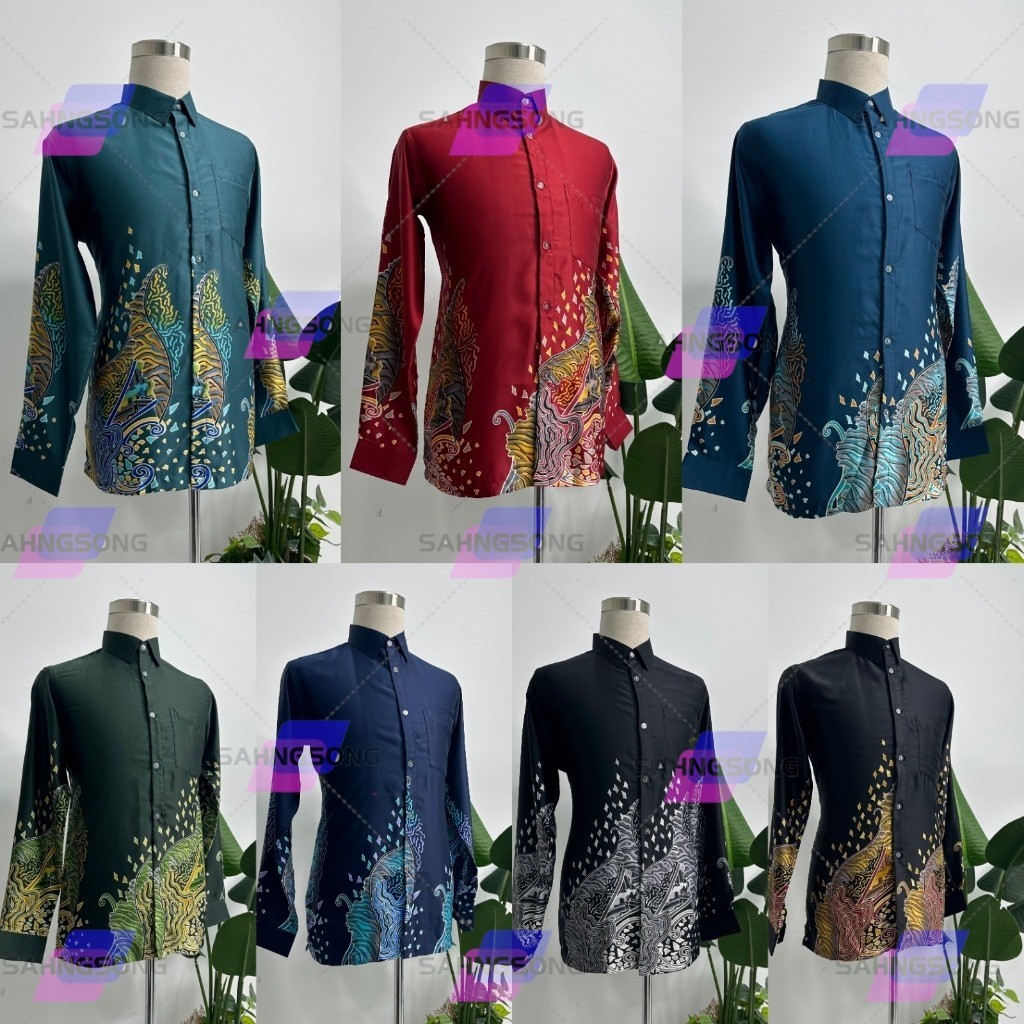 NEW DESIGN !!! KEMEJA CORAK BATIK AMEENAH | STOCK LIMIT | CORAK BATIK ...