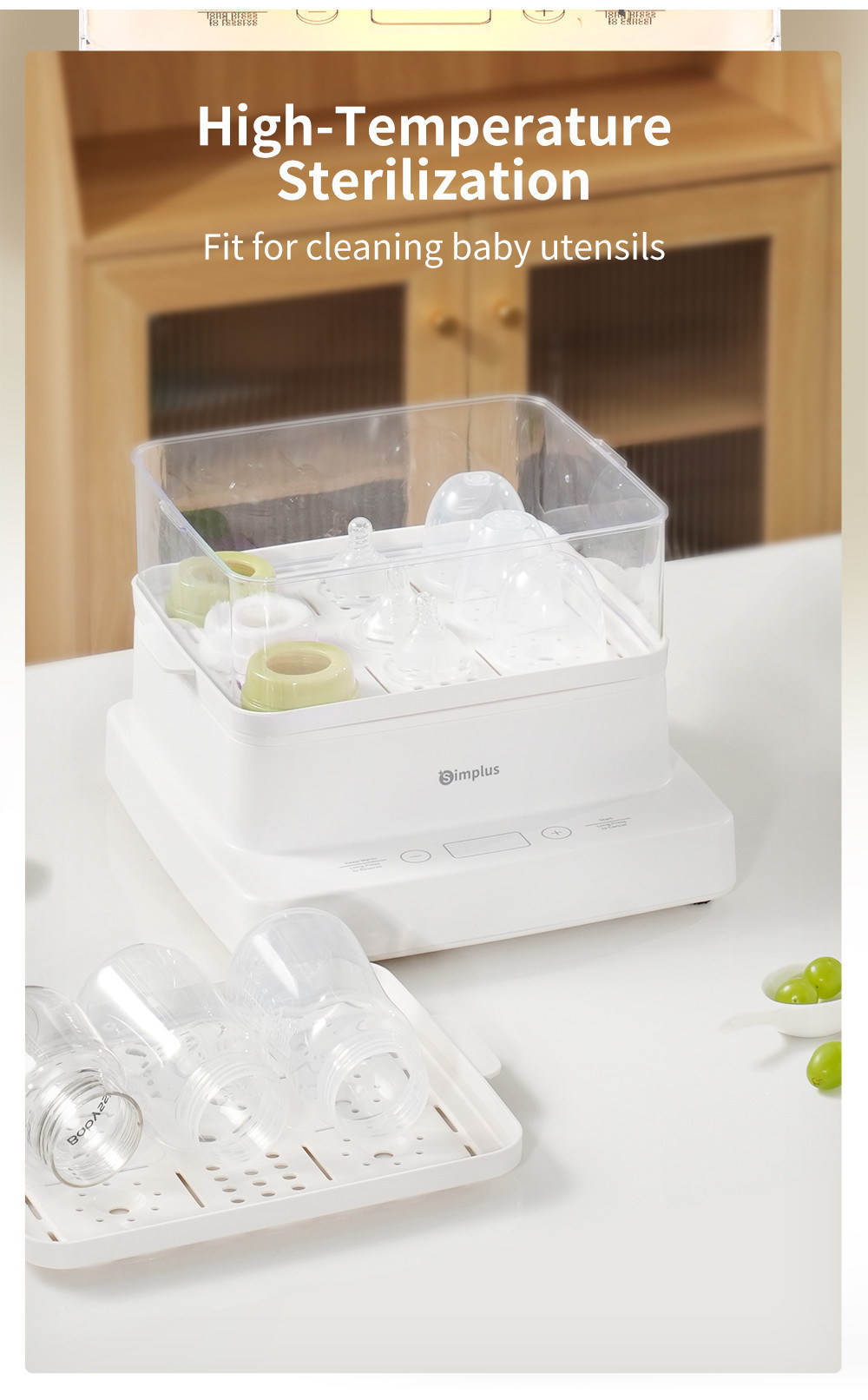 Simplus Electric Food Steamer | 3-Tier 14L Capacity | 1200W High Power ...