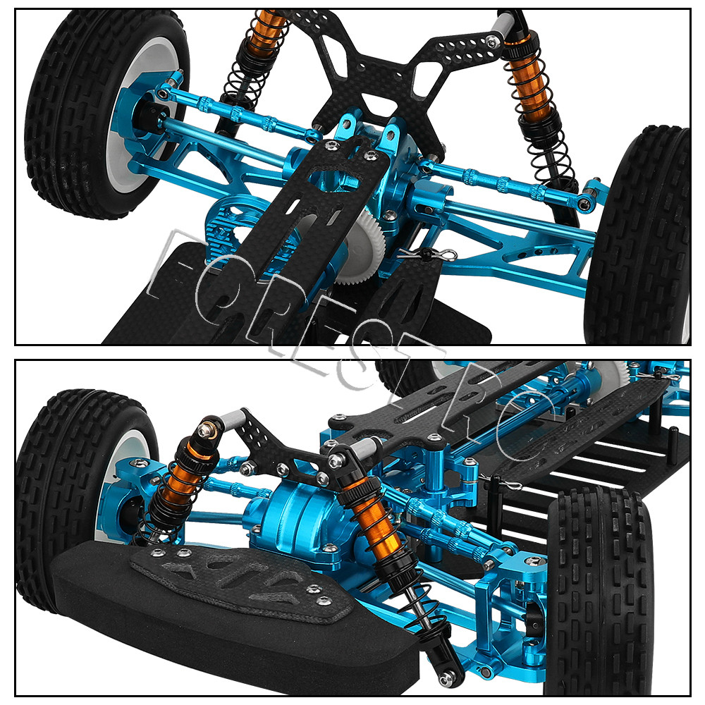 Metal & Carbon Fiber Full Chassis Frame Body Kit with Shock Absorbers ...