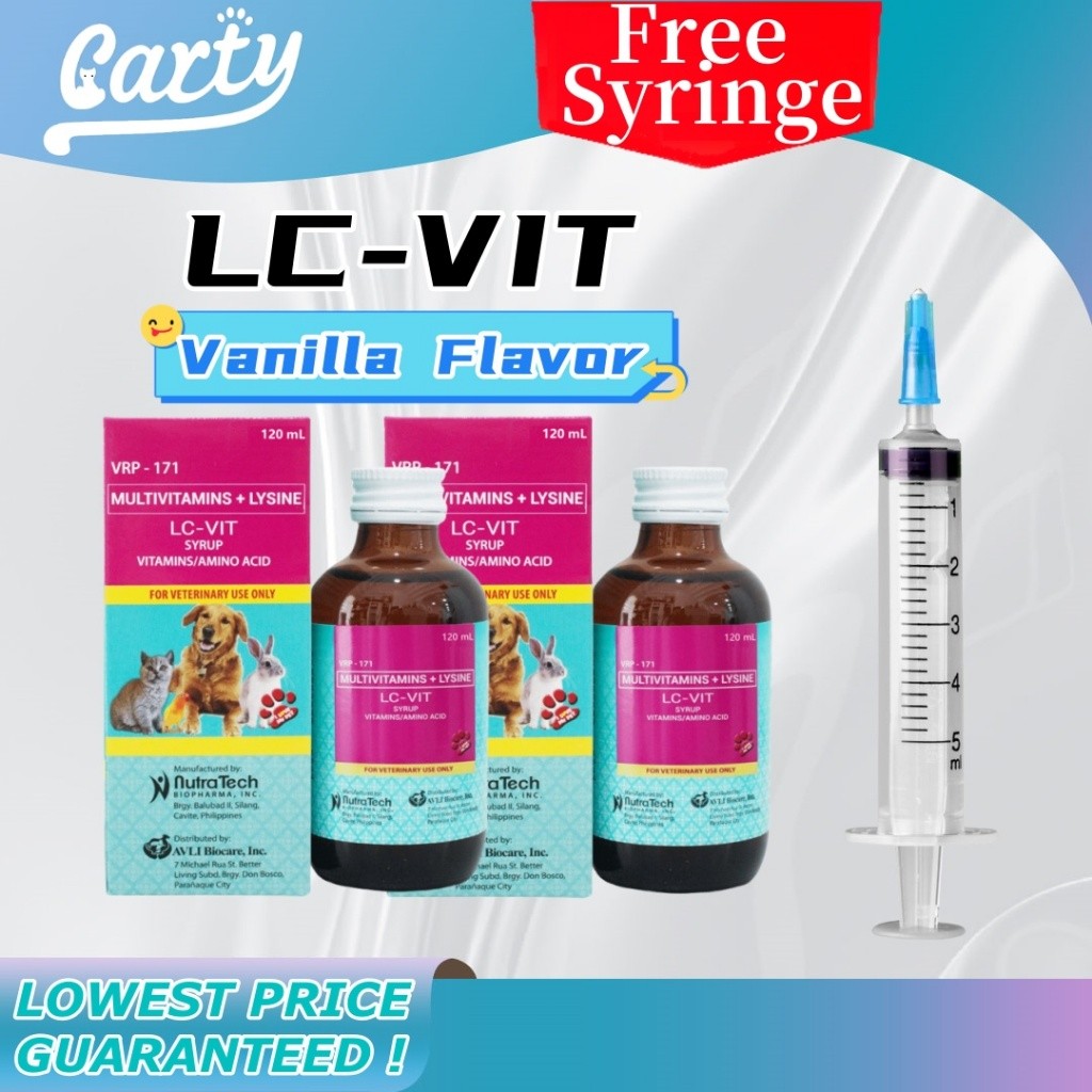 LC-VIT Multivitamins 120ml Free Syringe For Cats and Dogs | Shopee Malaysia