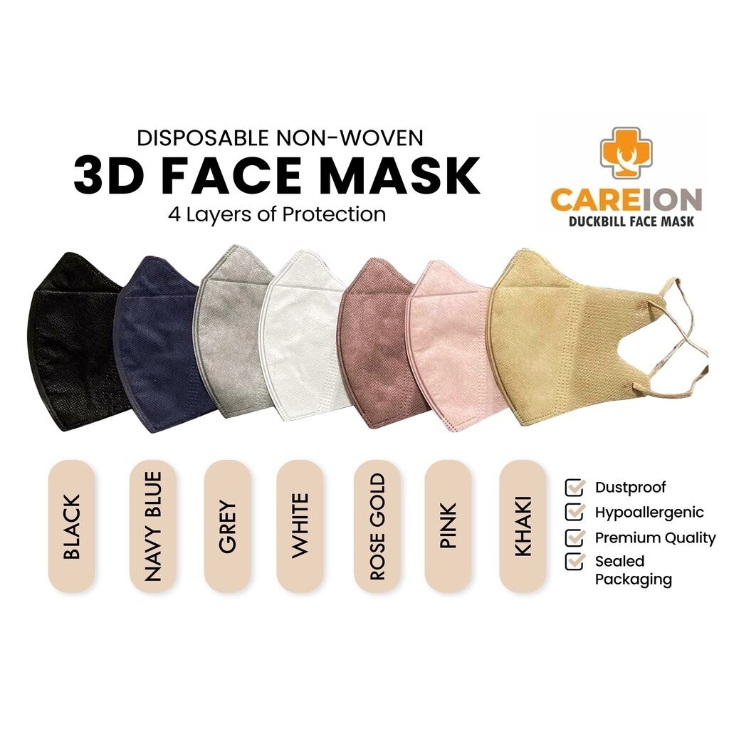 Earloop Duckbill 3D Hijab Duckbil Face Mask Vmask 3D Headloop Earloop ...