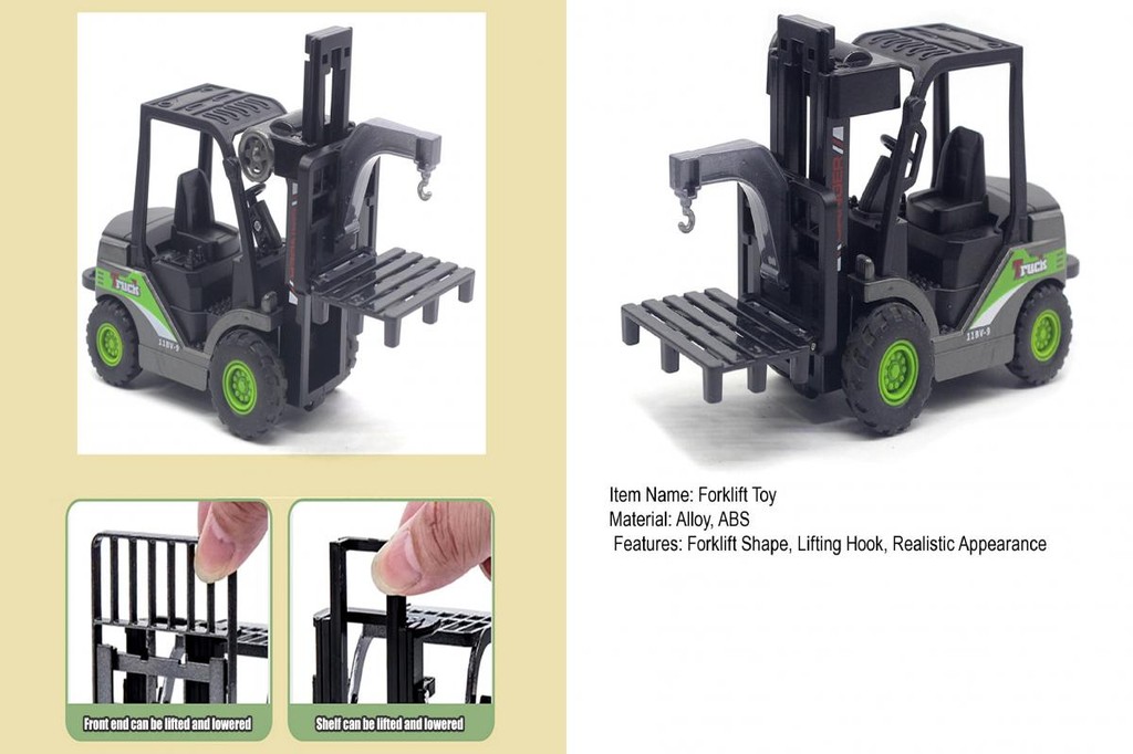 Simulated Forklift Model Die-cast Forklift Truck Toy Alloy Forklift ...