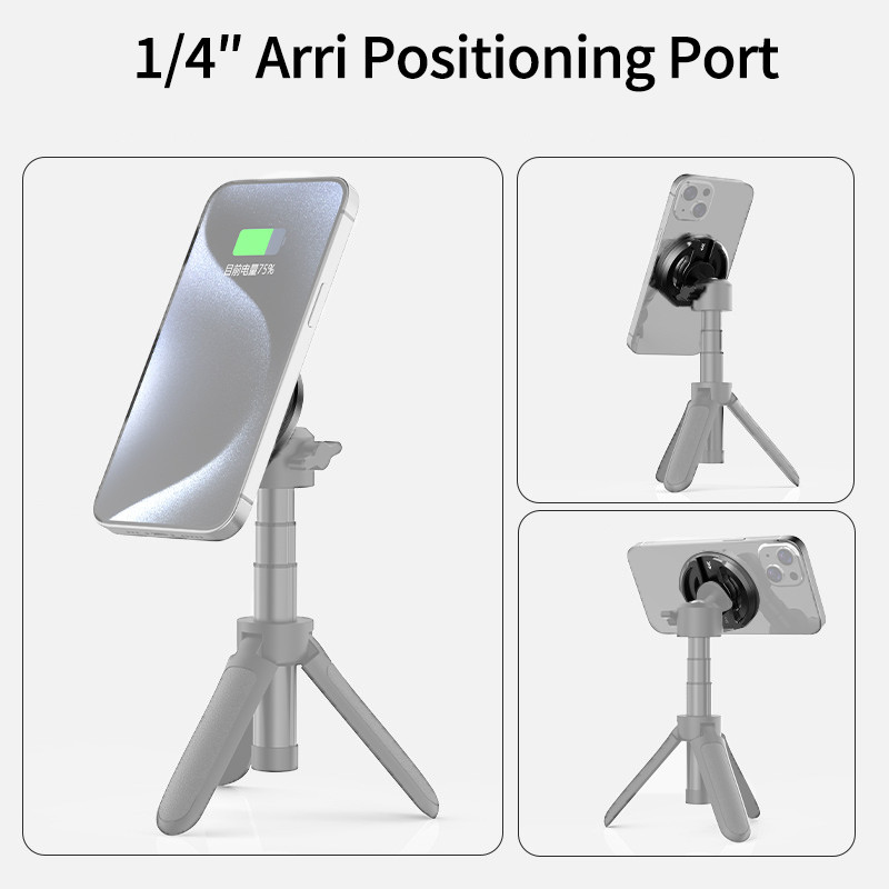 Magnetic Holder Base Plate for Magsafe to 1/4'' Arri Hole Cold Shoe ...