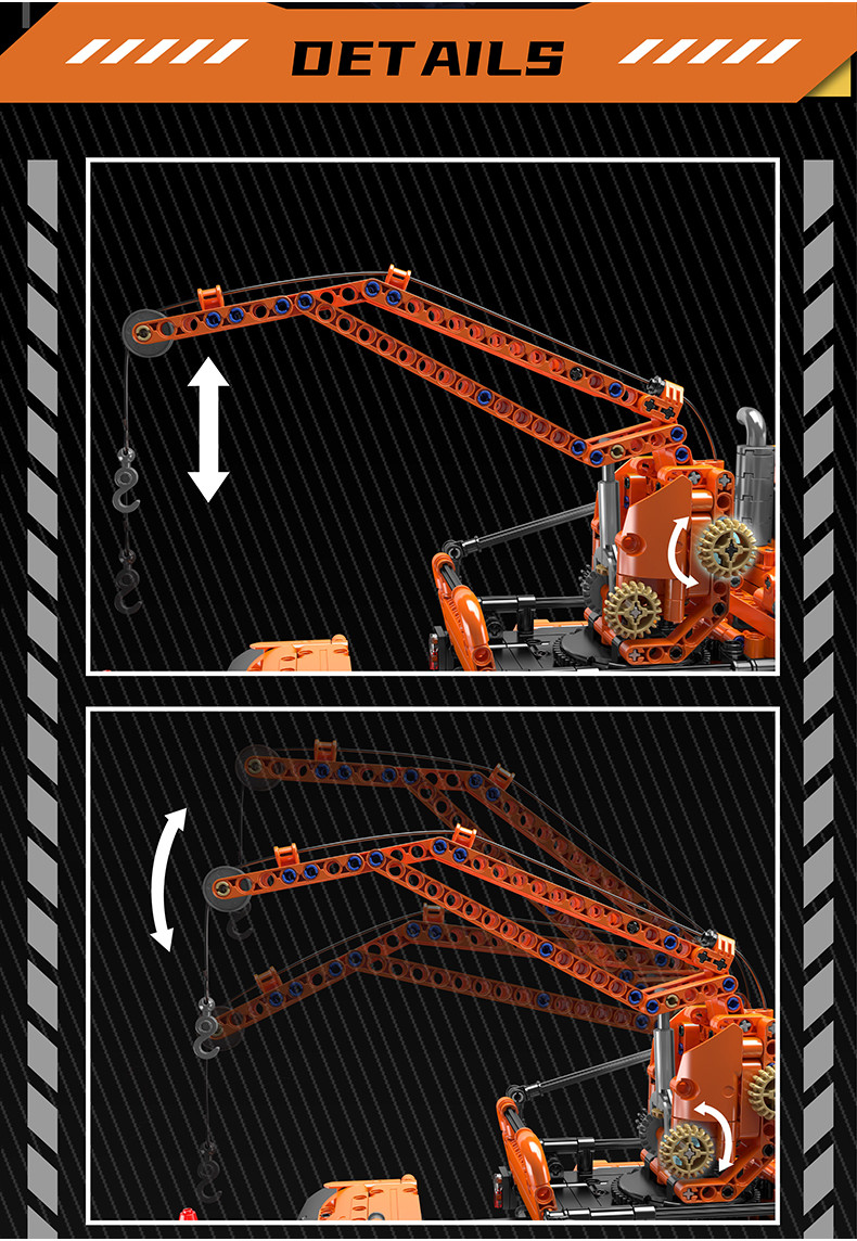 Mould King 17051 Construction Remote Controlled Snow Groomer Building ...