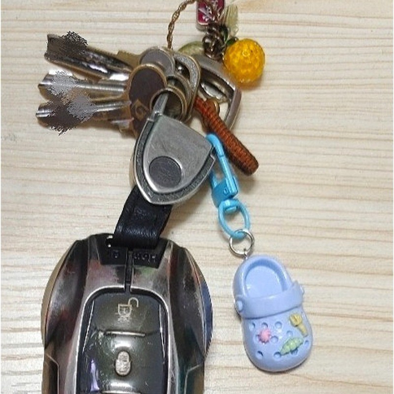 Cartoon Simulated Slippers Keychain Cute Backpack Mini Kawaii Pendant ...