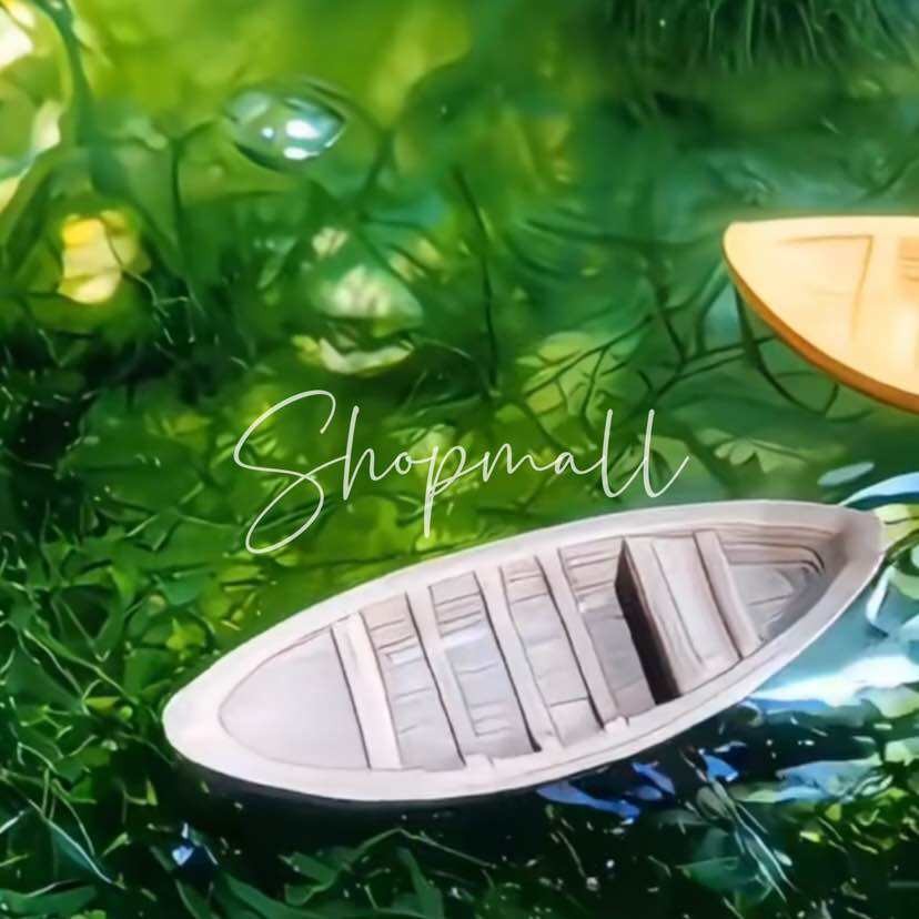 Mini Floating Boat Landscape Model Micro Landscape DIY Miniature ...