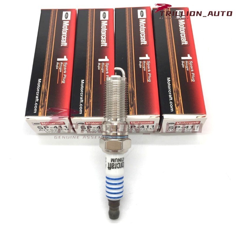 4PCS Platinum Spark Plug SP-411 AYFS22FM for Mazda Ford Foucs C-MAX Fiesta Edge Lincoln MKX ...
