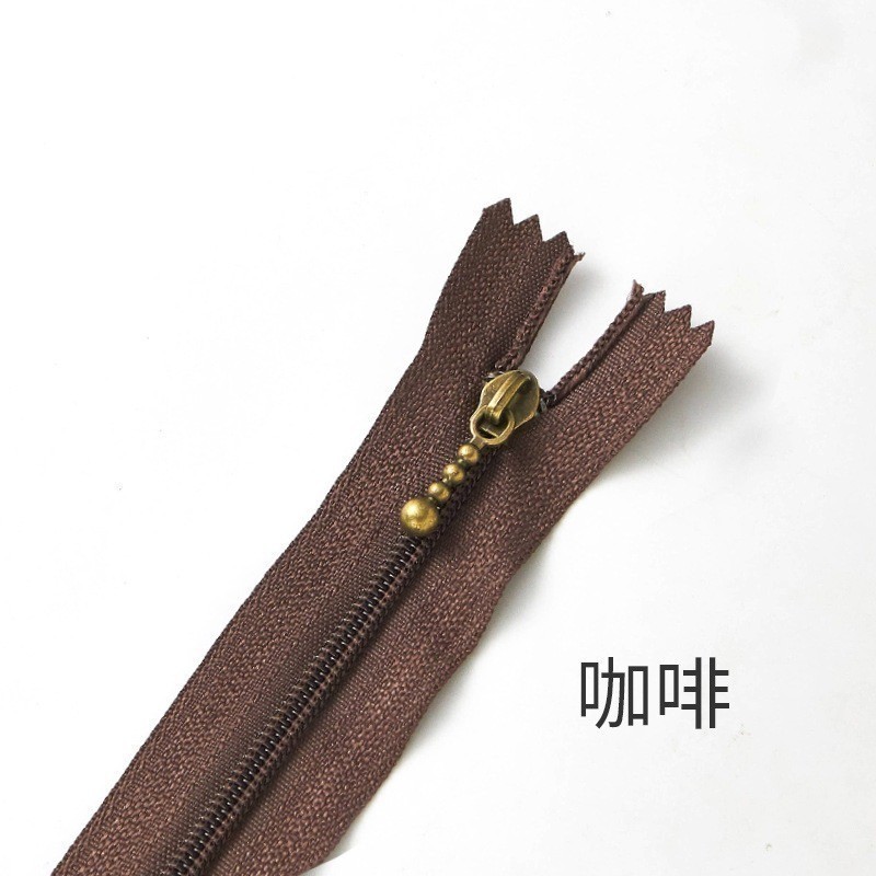 10 Pieces of 15/20/25cm Suitcases Handbags Zippers Size 3 Colored Nylon ...
