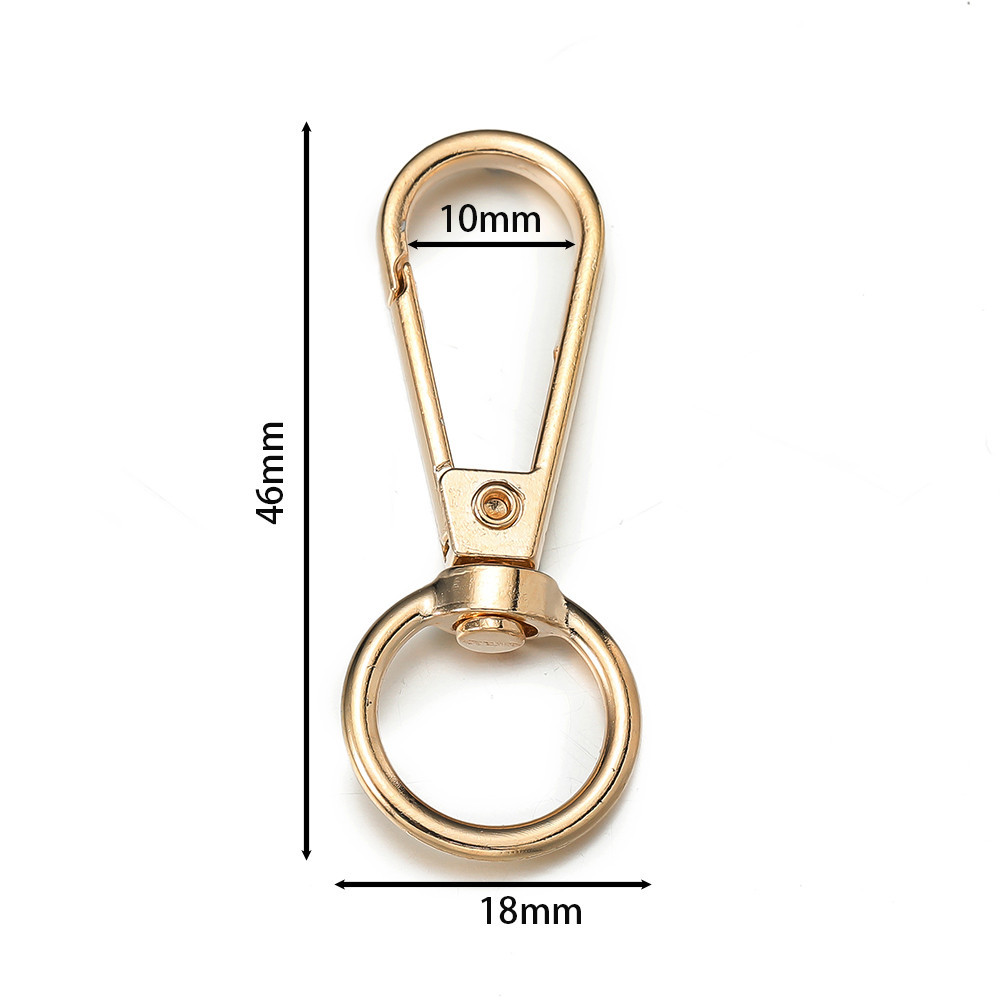 St. kunkka 2-10Pcs Alloy Spring Buckle Fashion Keychain Rotatable for ...