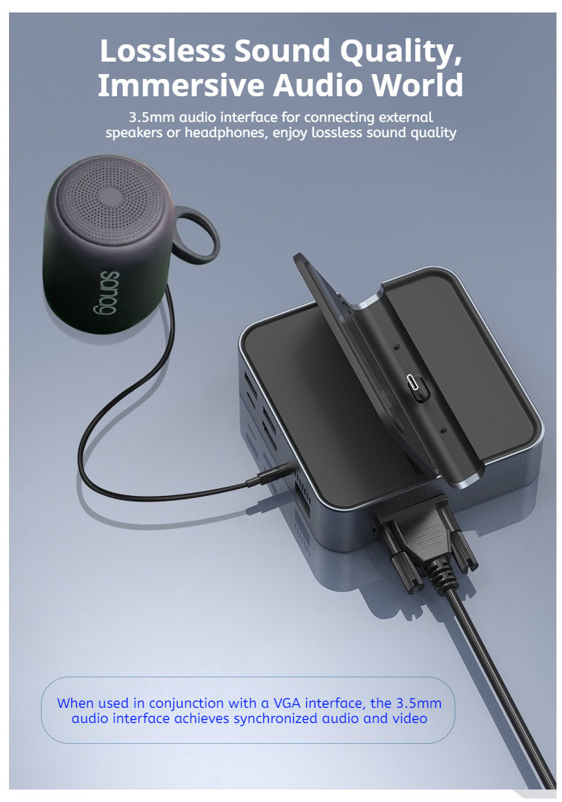 Type-C vertical docking station charging base USBC to HDMI cable 4k ...