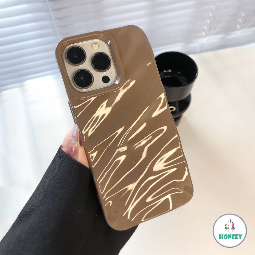 Luxury 3D Silver Water Ripple Phone Case for iPhone 17 Air 16 15 11 14 ...