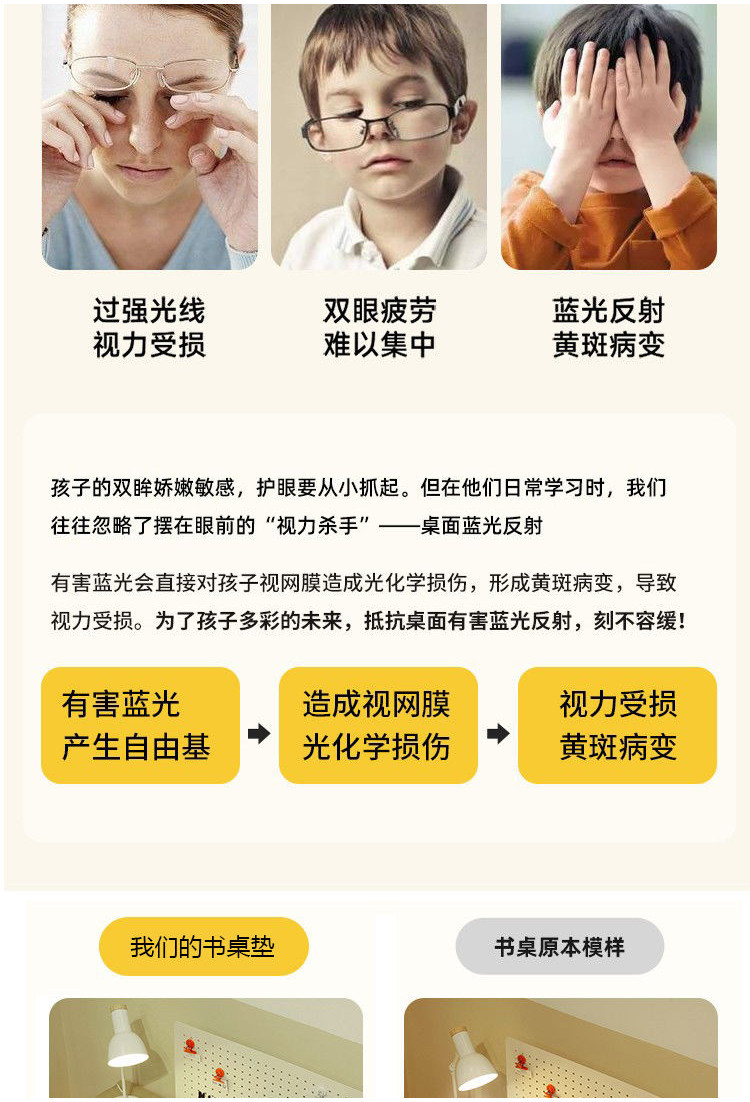 Waterproof and Environmentally Friendly Study Desk Mat Student ...