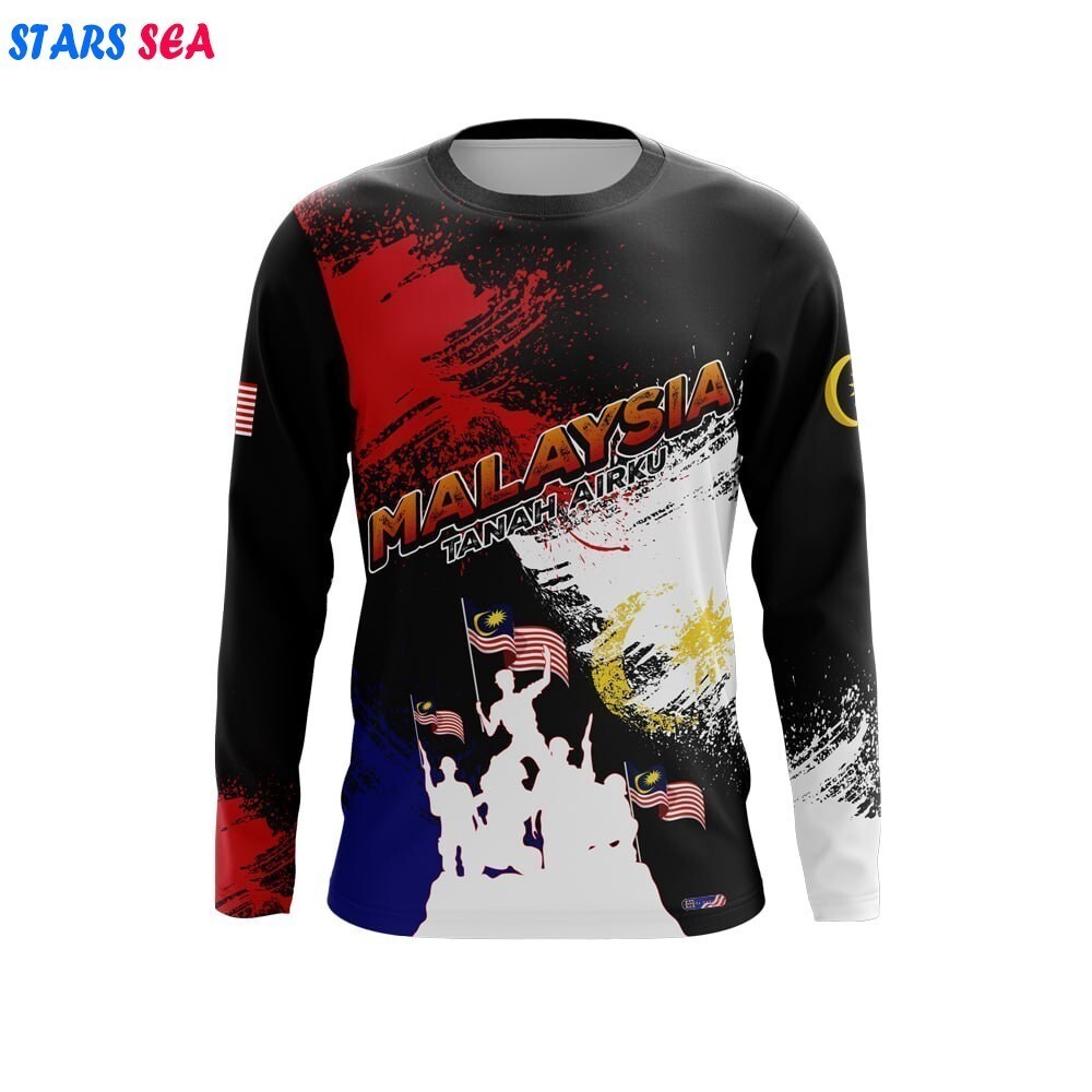 Merdeka 67 Malaysia Baju Jersey Sublimation Sport Merdeka Black ...