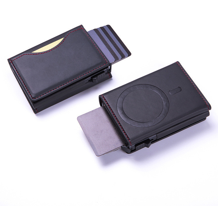 Sesuai untuk iPhone 16 Pro Max pemegang kad magnetik RFID anti-kecurian ...