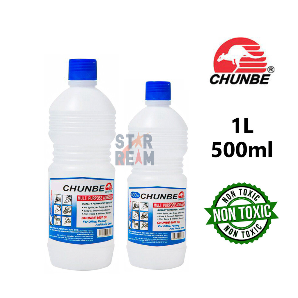 500ml/1L Multi Purpose Adhesive Clear Glue Chunbe Water Glue [GE5505 ...