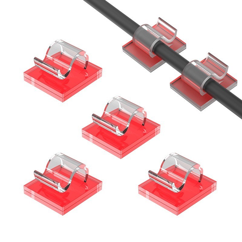 Adhesive Cable Wire Clips - Wall Mounted Hook - Cord Holder - Cable ...
