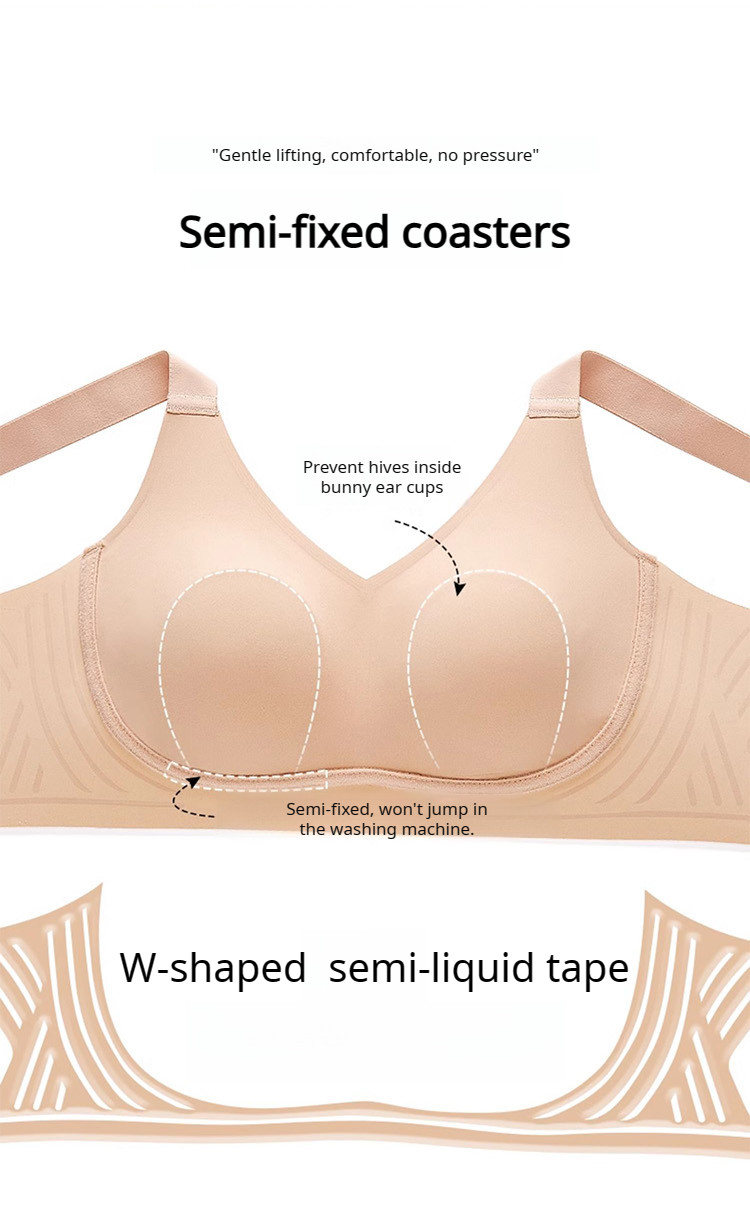 Largebreasted sports bra without scar adjustable side antisagging ...