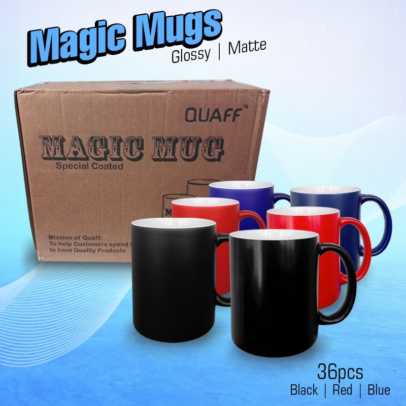 1Box QUAFF Magic Mug Sublimation Printable Coated Mug 11oz Changeable ...