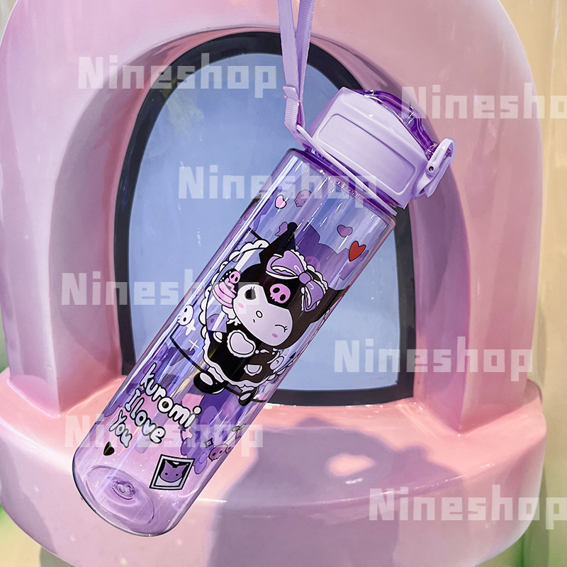 800ml Botol Air Kuromi Cinnamoroll Water Bottle Kids Straw Bpa Free ...
