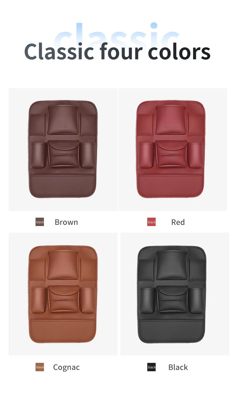 Toyota Raize Car Seat Back Storage Bag Car Anti Kick Mats Large ...