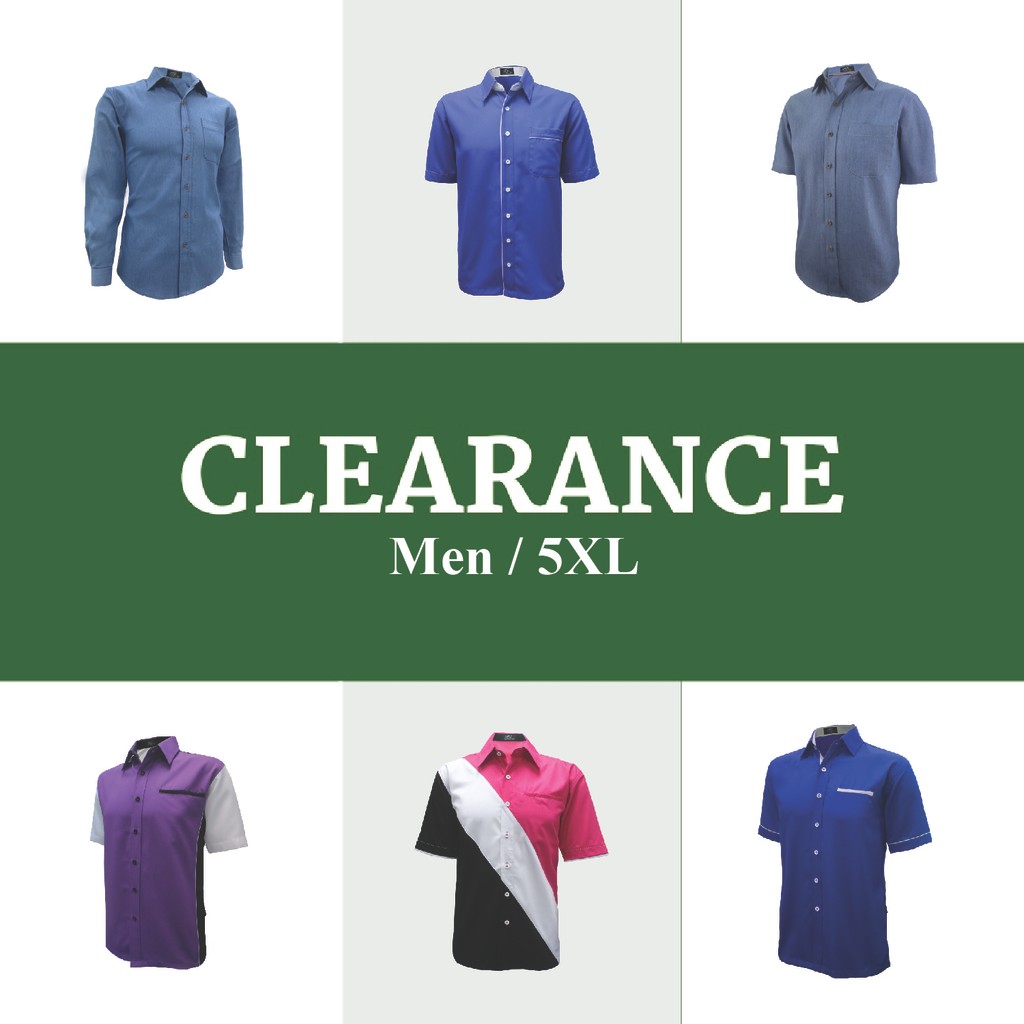 Clearance Corporate Shirt Men Series 5XL Size | Shopee Malaysia