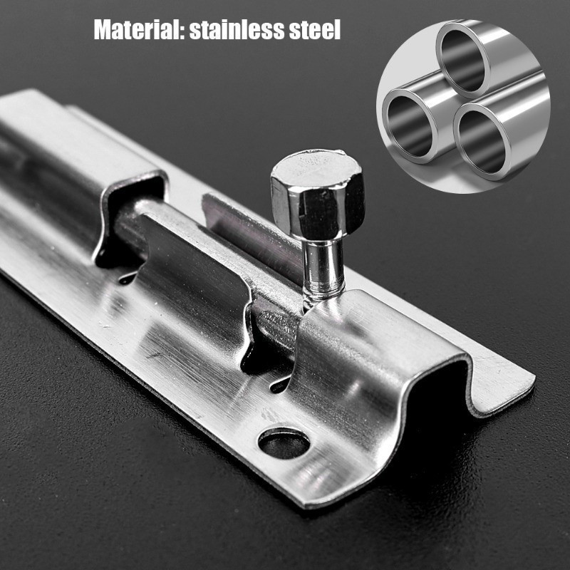 [ Featured ] Stainless Steel Push-pull Door Latch - Safety Anti-theft ...