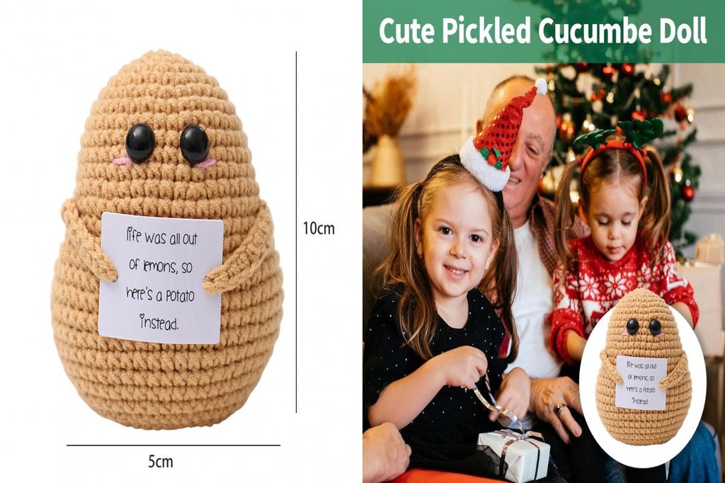 Lingoer| Crochet Potato Decoration Handmade Crochet Potato Doll with ...