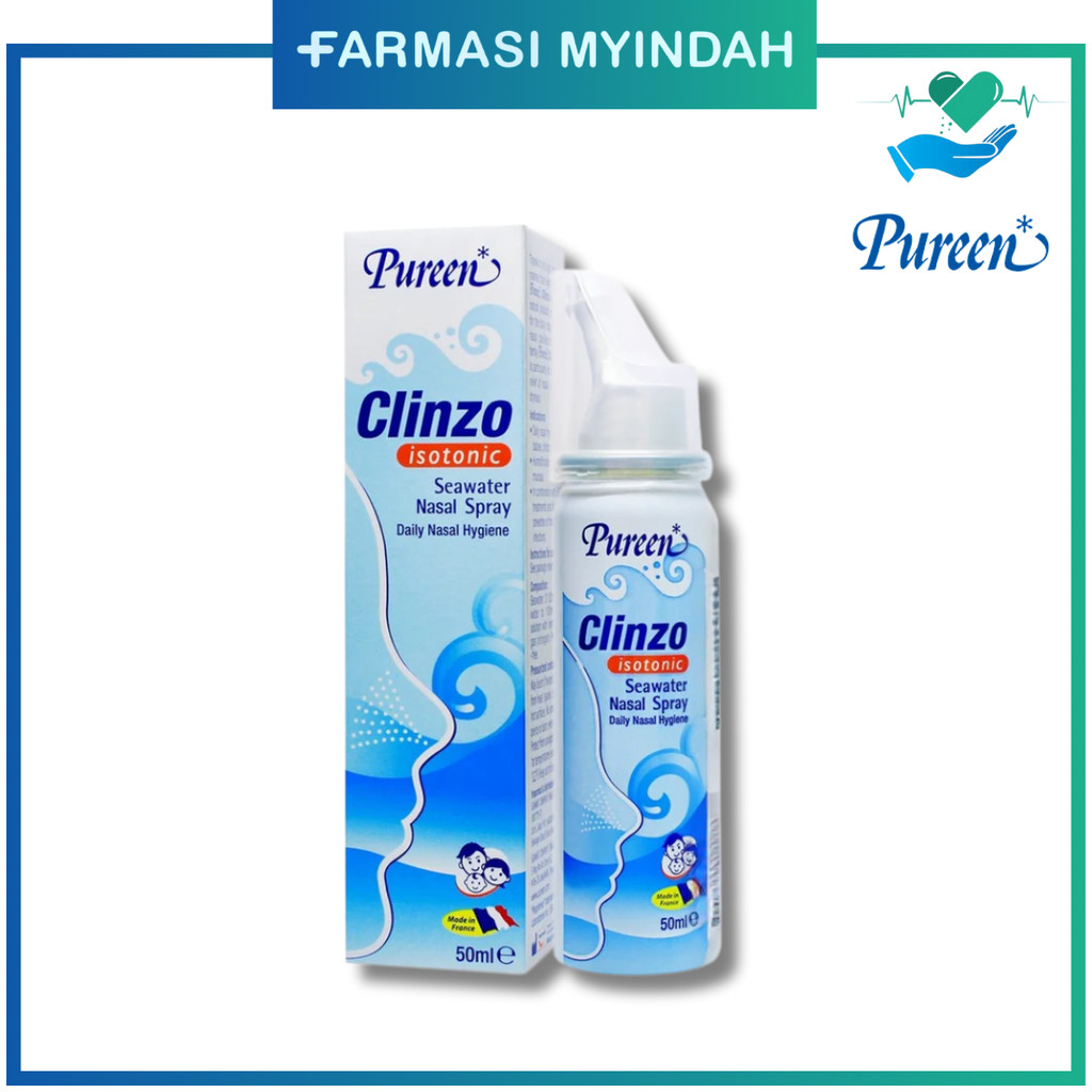 Pureen Clinzo Isotonic Seawater Nasal Spray 50ml | Shopee Malaysia