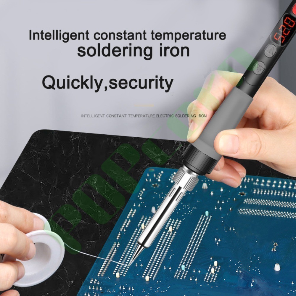 Soldering Iron Kit, 90W LCD Digital Display Adjustable Temperature ...